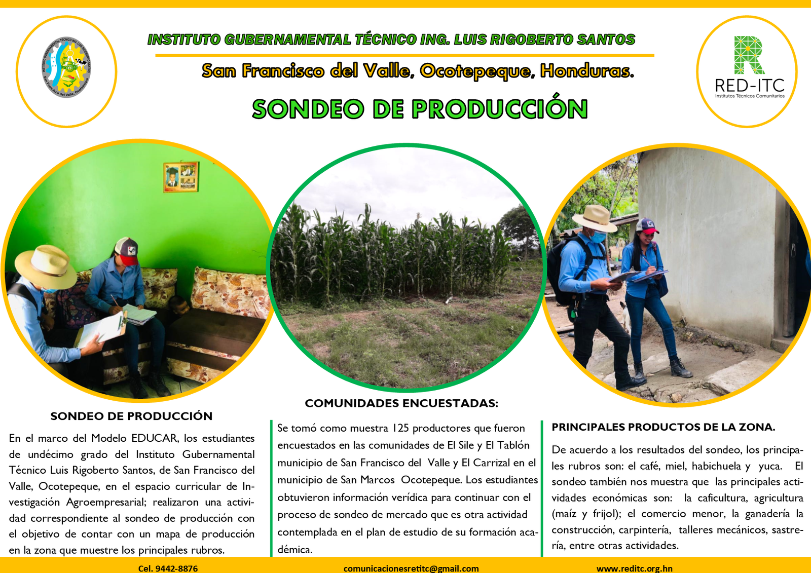 Boletín Sobre Sondeo de Producción. - Red ITC